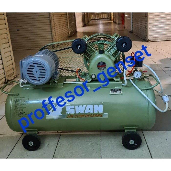 Kompresor angin swan 2 hp ( pk ) 2hp komplit motor SVU 202 compressor ...