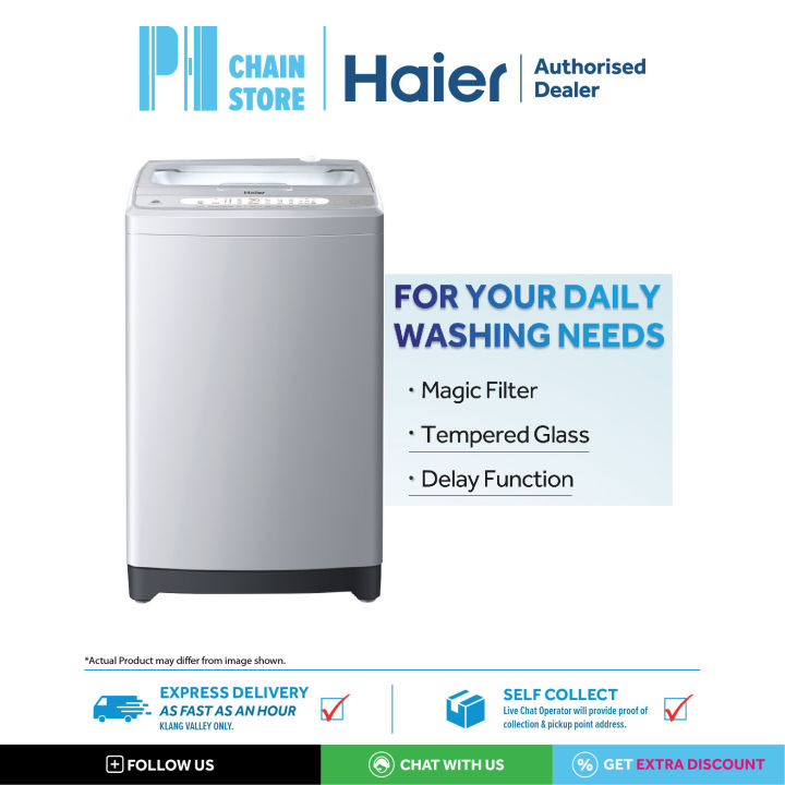 (DELIVERY FOR KL & SGR ONLY) HAIER HWM80-316S6 8KG TOP LOAD NON ...