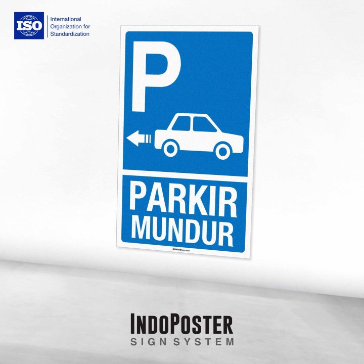Stiker Safety Sign Rambu Parkir Mundur | Lazada Indonesia