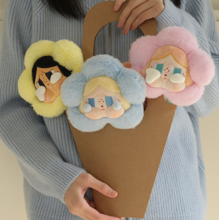 🤣พร้อมส่ง(ไม่ต้องสุ่ม) CRYBABY ตุ๊กตา ดอกไม้นุ่ม🤣POPMART ° CRYBABY ...