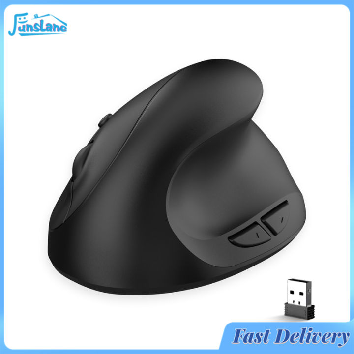 Wireless Vertical Mouse, Ergonomic Mouse, Rechargeable 2.4GHz Optical ...