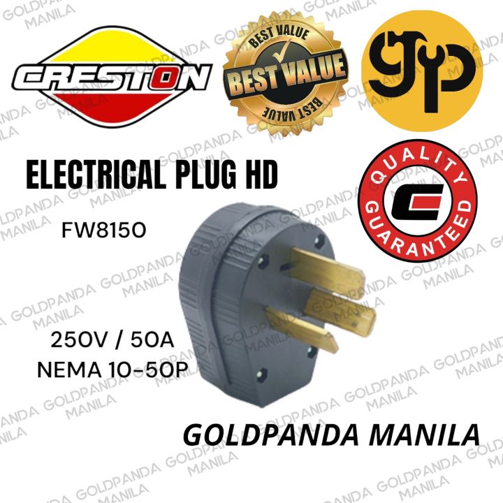 Creston Heavy Duty Electrical Plug for Generator, Welding and Machines ...