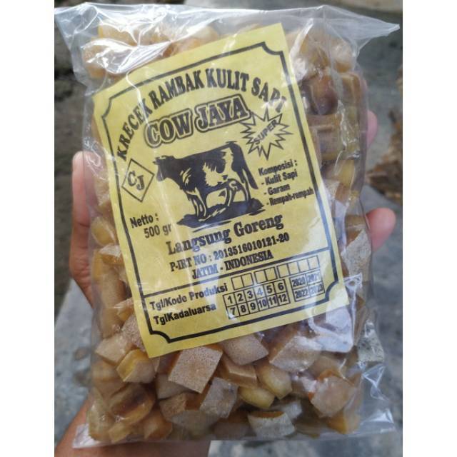 Kerecek kulit sapi kerupuk rambak kulit sapi 1 kg | Lazada Indonesia