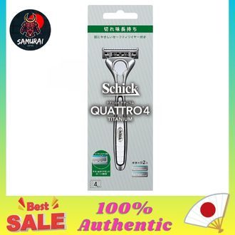 Schick Quattro 4 Titanium holder with blades + 1 replacement blade Men ...