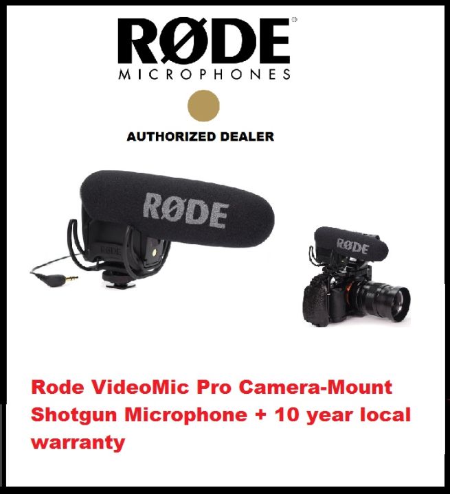 Rode VideoMic Pro Camera-Mount Shotgun Microphone + 10 year local ...