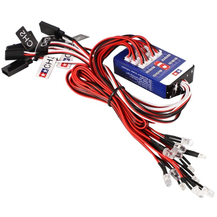 12 LED Lighting Kit Steering Brake Simulation Flash Light for 1/10 ...