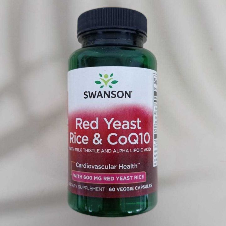 ข้าวยีสต์แดง ผสมโคคิวเท็น Red Yeast Rice & CoQ10 with Milk Thistle and ...