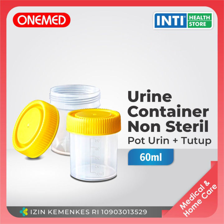 Onemed | Urine Container Non Steril OneMed 60ml | Wadah / Pot Urine ...