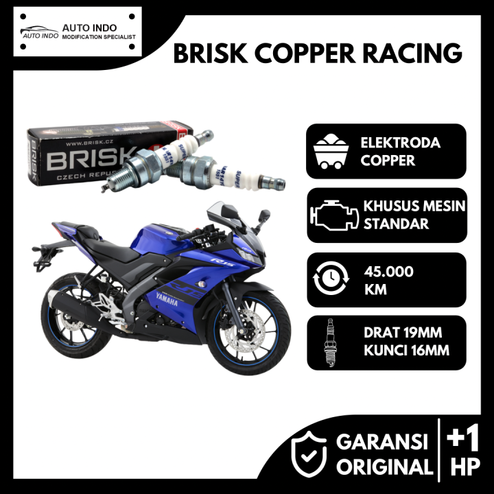 Busi Motor Racing Yamaha R15 Busi Brisk Copper Racing AR12C 100% Ori ...