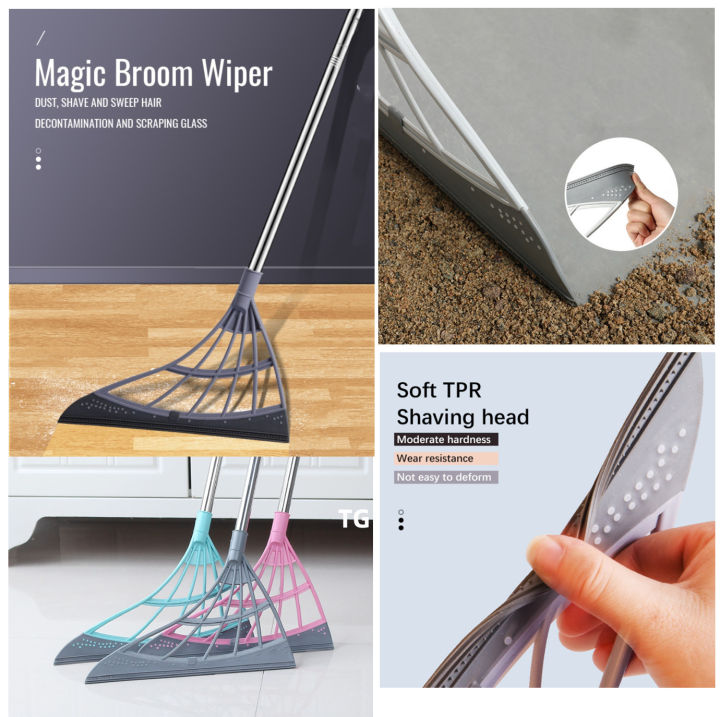 Multifunctional Magic Broom Wiper to Clean Floor Surface and Remove ...