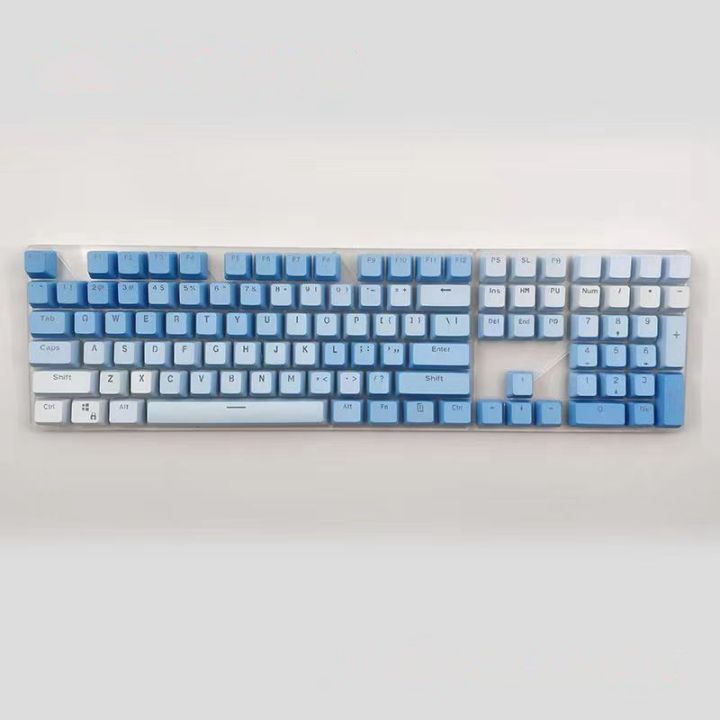 【Keycap Only】Moonrise Keycap Gradient Blue Key Cap 104 Kesys OEM ...