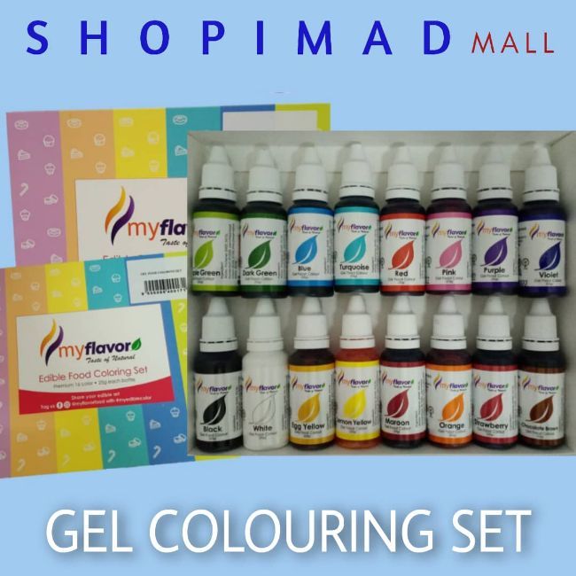 GEL FOOD COLOURING SET | Lazada