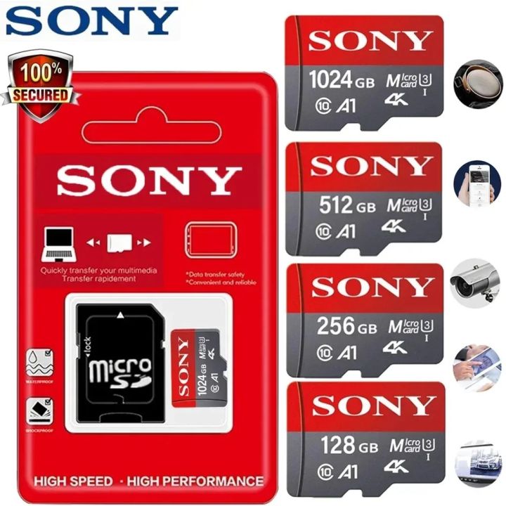 Sony Micro SD Card TF Mini 2TB 1TB 128GB 256GB High Speed Cartao TF ...