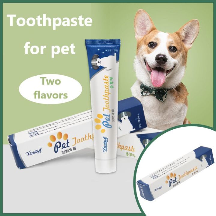 Pet Toothpaste Dog Cat Dental Care Teeth Cleaning Tools Healthy Edible ...