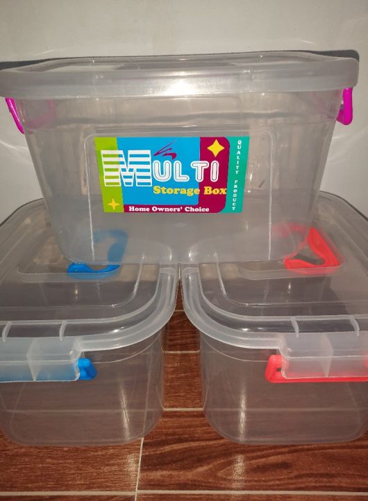 PHP150 multipurpose plastic storage box with lock and handle (14x9x7 ...