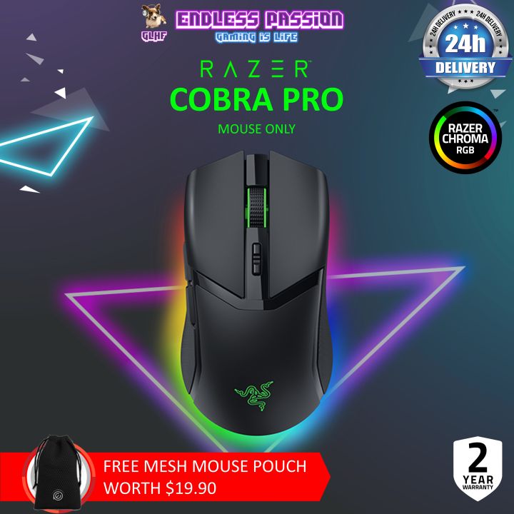 Razer Cobra Pro Wireless Gaming Mouse - Optional with Mouse Dock Pro ...