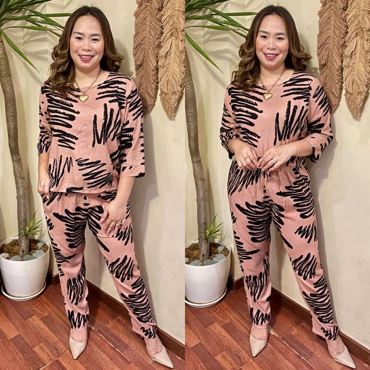 Plus Size Terno Set Julia Plus Size Terno Challis 2xl Ritc New Lazada Ph