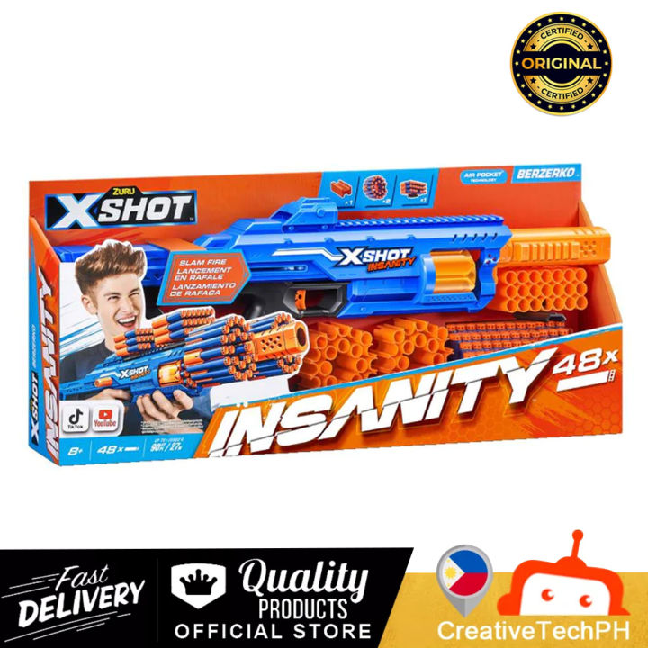 X-SHOT Insanity Berzerko Dart Blaster | Lazada PH