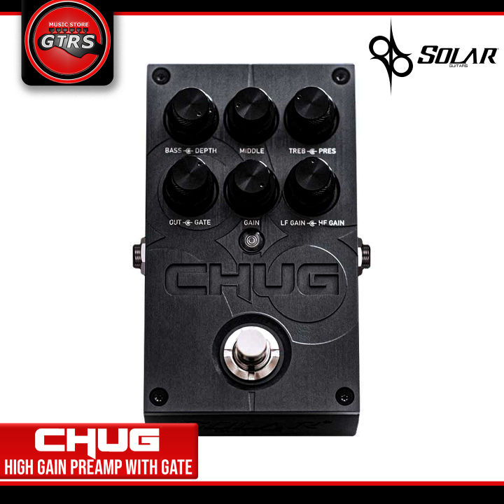 Solar Guitars CHUG - High Gain Preamp Guitar Effects Pedal with Gate ...