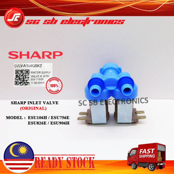 ORIGINAL SHARP WATER INLET VALVE A104 ESU106H ESU756E ESU826E ESU906H ...