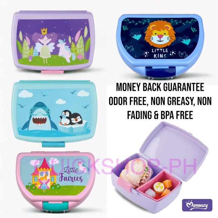 Momeasy BPA Free Lunch Box For Kids Light Weight Snack Box For Prep ...