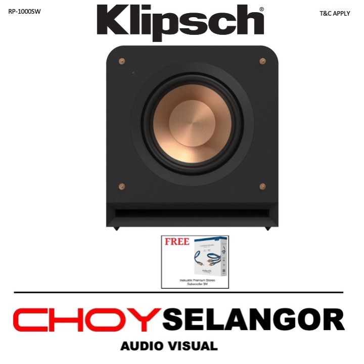 Klipsch RP-1000SW 10″ Powered Subwoofer | Lazada