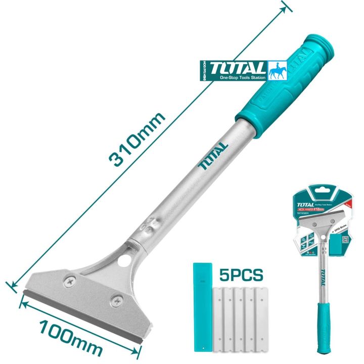 Dụng cụ cây sủi vệ sinh Lưỡi dao kèm 6 lưỡi dao 30cm Total THT183006 ...