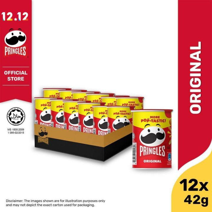 Pringles Potato Chips - Original 42g Carton 12 pcs | Lazada PH