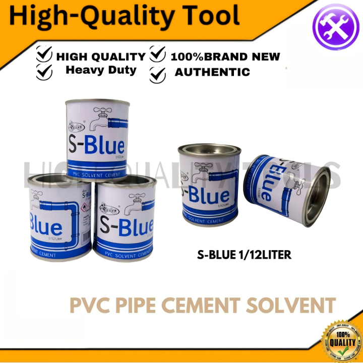 PVC PIPE CEMENT SOLVENT (1/12 LITER) BLUE | Lazada PH
