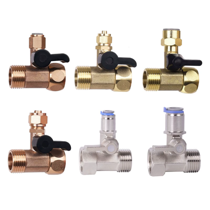 Brass Water Inlet Valves Easy to Install 3 Way Valves Mulifunction ...