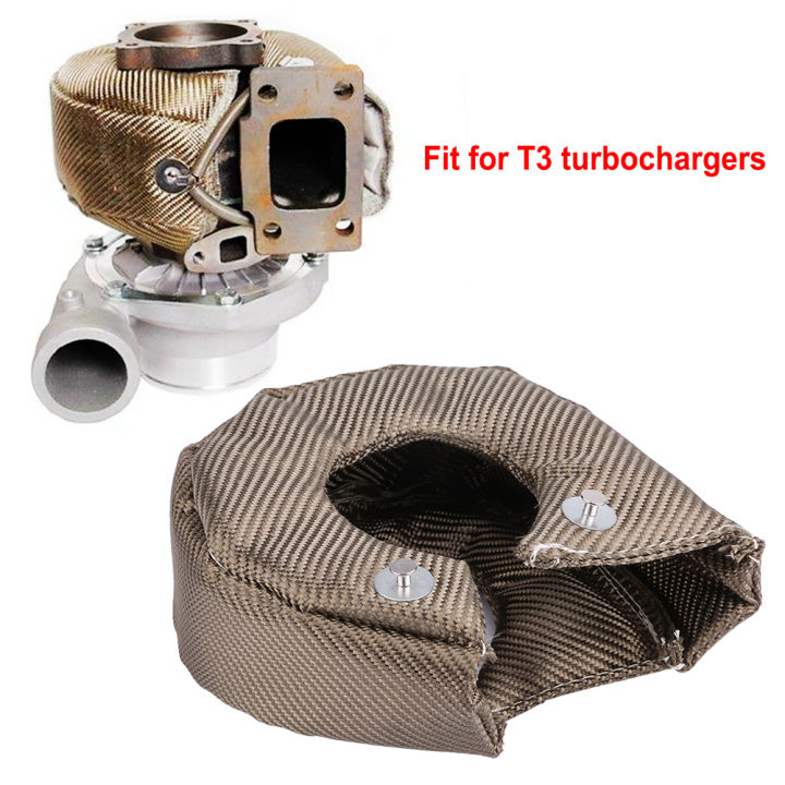 For T3 T4 T6 Turbo Heat Shield Blanket Turbocharger Cover Wrap With ...