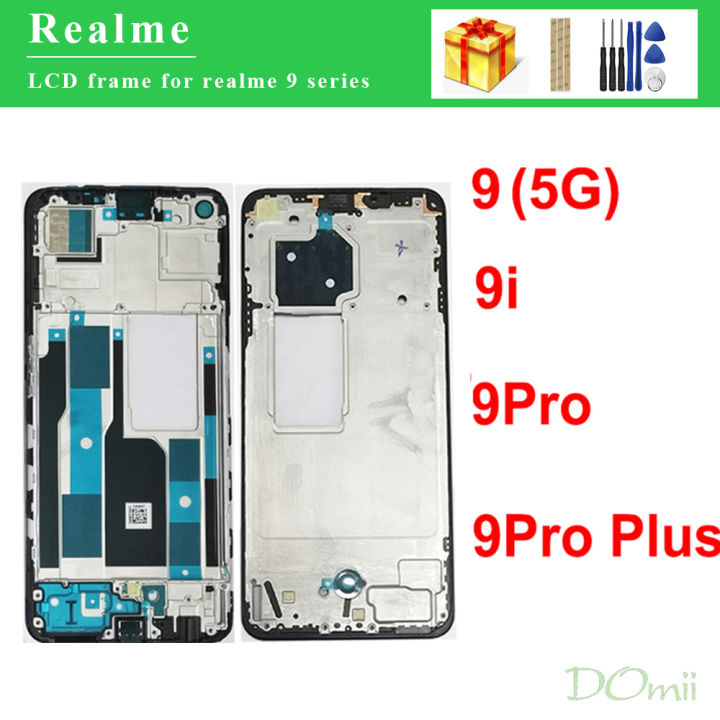 กรอบจอ LCD หน้าสำหรับ Realme 9 Pro 9Pro Plus 9i 9 4G 5G กรอบด้านหน้า ...