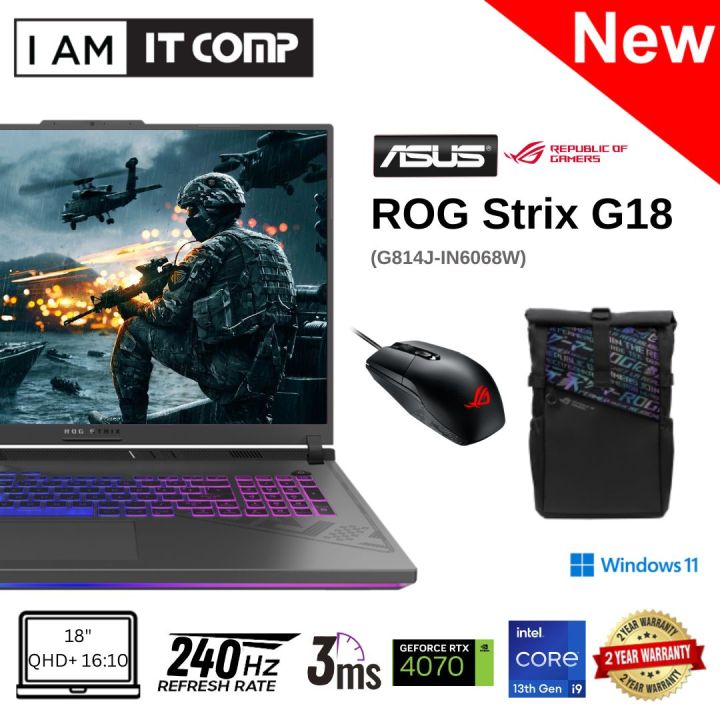 ASUS ROG Strix G18 (G814) 13th Gen Intel Core i9-13980HX/32GB/1TB/18 ...