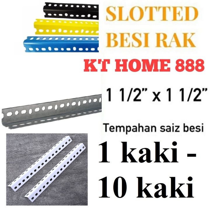 Besi Angle Rak / Slotted Angle Bar / Rack / Shelf | Lazada