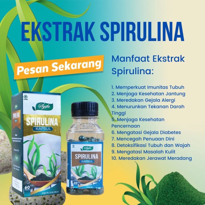 Spirulina 60 Kapsul - Syifa Herbal | Lazada Indonesia