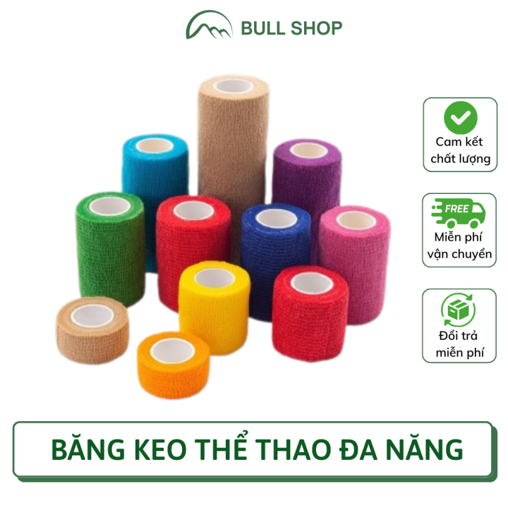 Băng keo thể thao bảo vệ quấn cổ tay chân bó gối tự dính chống chấn ...