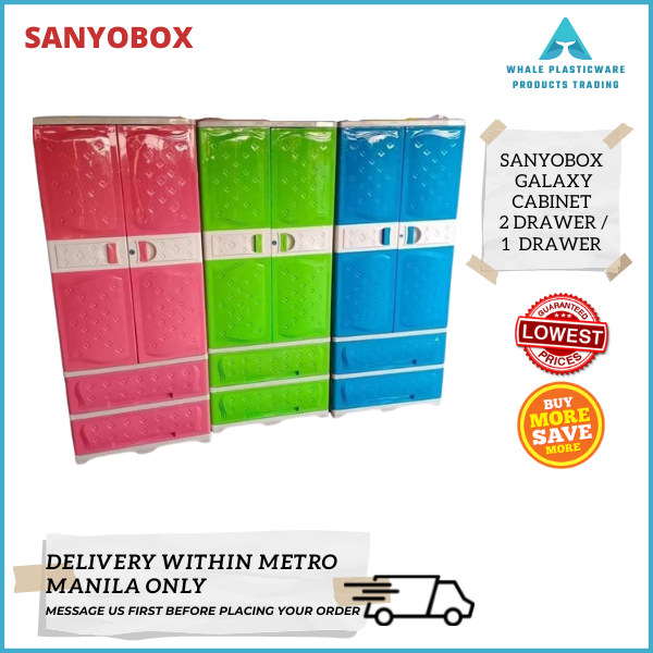 Sanyobox Galaxy Cabinet Drawer 2D & 1D | Lazada PH