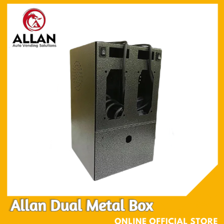 ALLAN Pisonet 2N1 Single/Double Universal DUAL COINSLOT BOX | Lazada PH