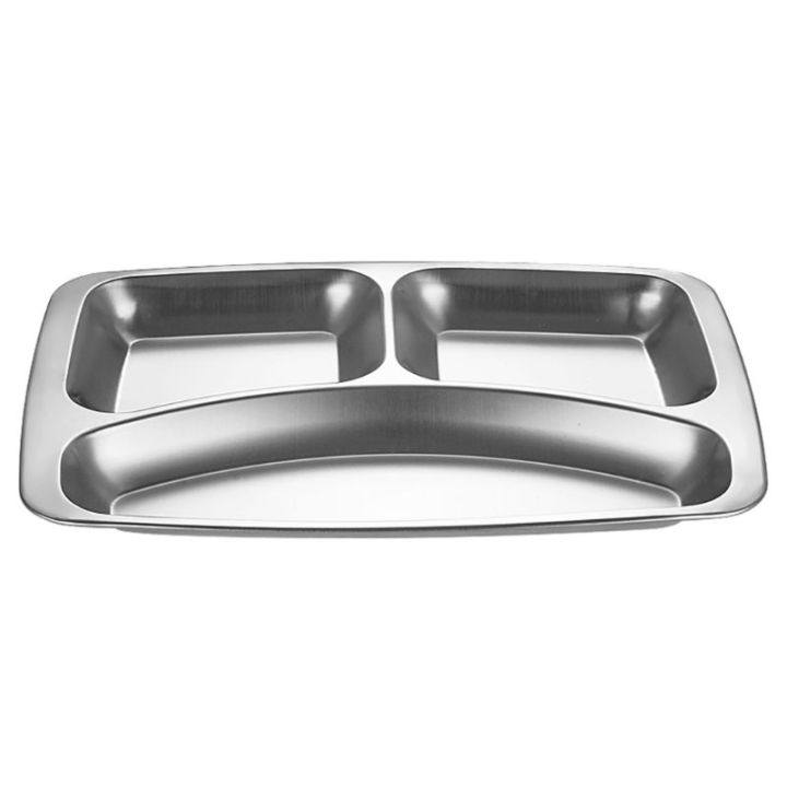 Stainless Steel Divided Dinner Tray Lunch Container Food Plate for ...