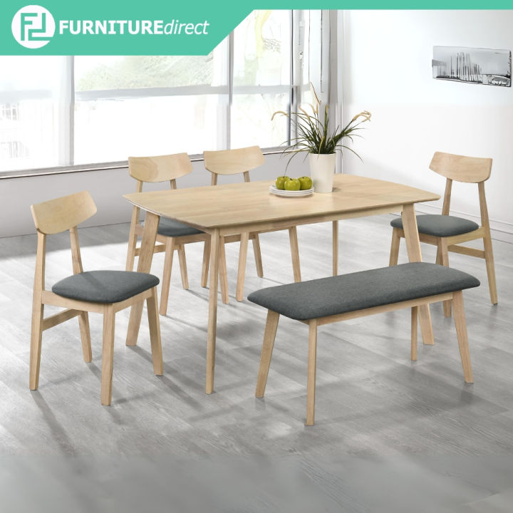 LOFT Design KEN meja makan 6 kerusi dining table set 桌子 set meja makan ...