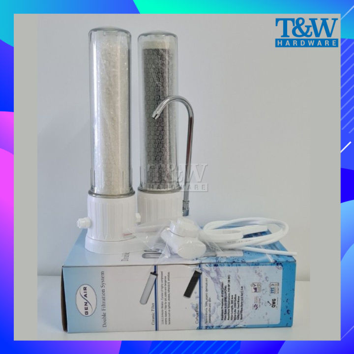 GEN AIR Double Filtration System Double Water Filter / Penapis Air ...
