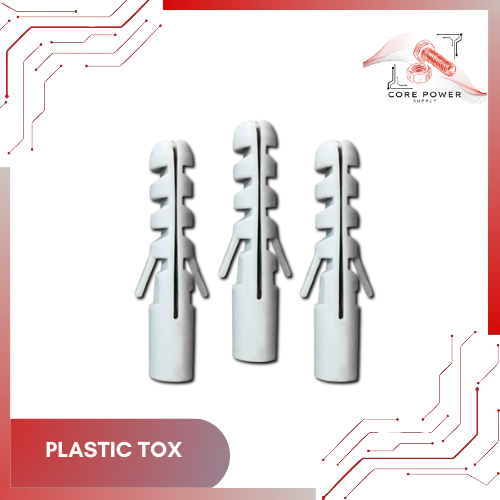 Plastic Tox Nylon Heavy Duty Tox Per 100 Pcs in 3 Different Sizes #6 #8 ...