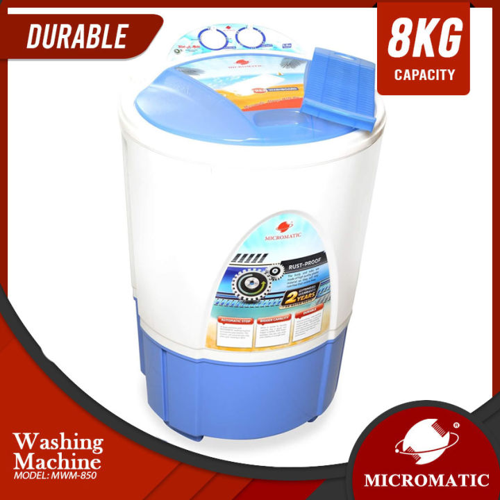 Micromatic MWM-850/850B 8.0kg Washing Machine Single Tub | Lazada PH