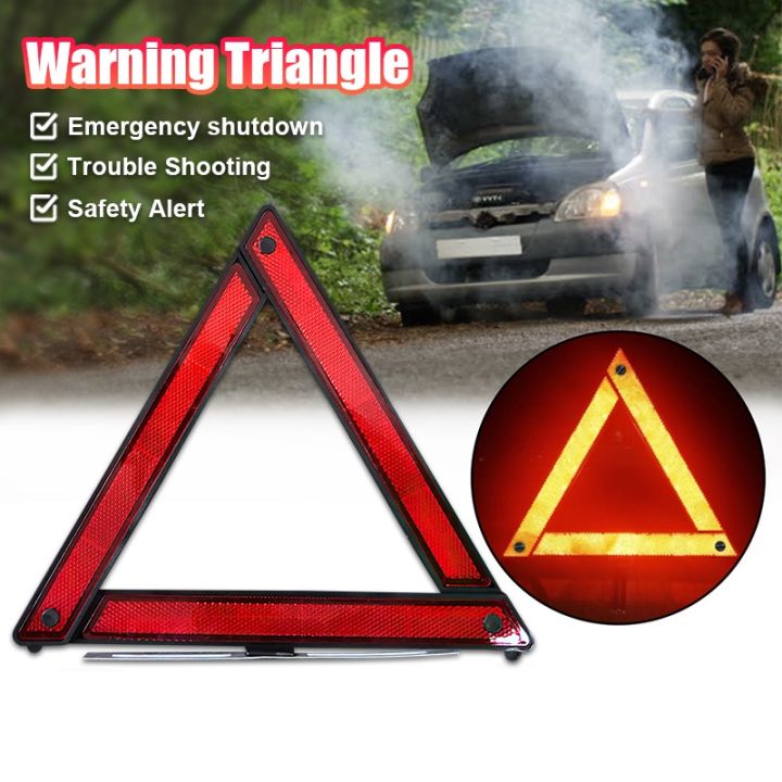 Heavy Duty Early Car Triangle Warning Device Triangle Signature Safety ...