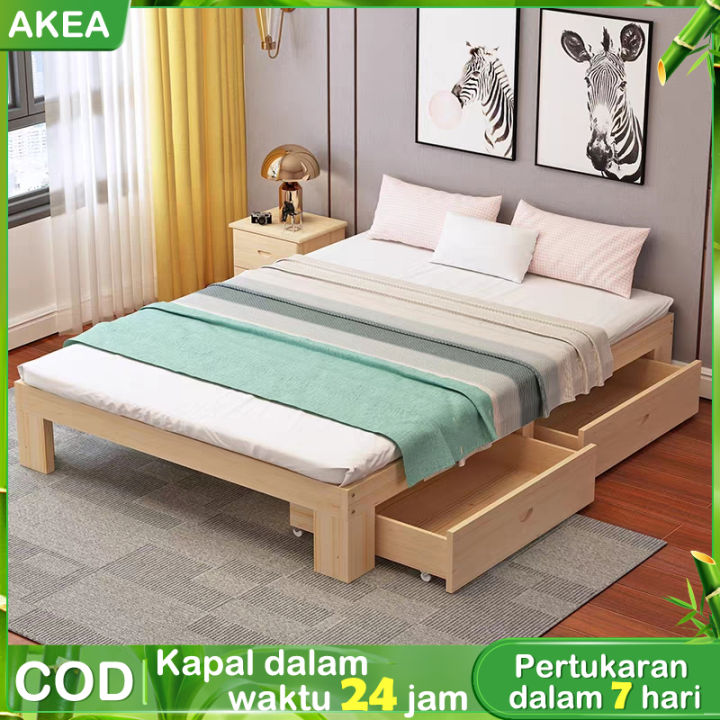 Kayu Padat-Tempat Tidur Kayu Divan Kayu Dipan Tempat Tidur Divan Kayu ...