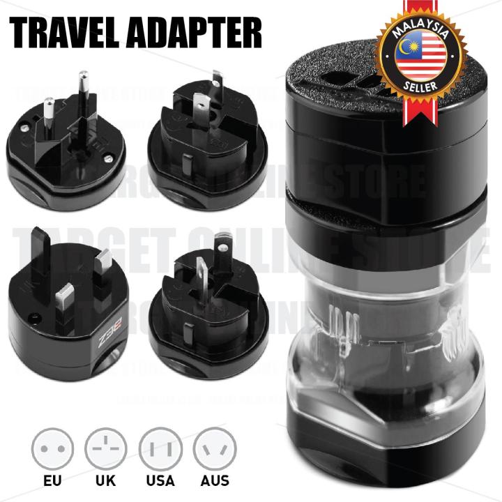 Universal Travel Adapter Multisocket Power Plug All-In-One (ROUND) | Lazada