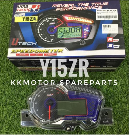UMA RACING DIGITAL METER UTECH SPEEDOMETER Y15ZR Y15 PLUG & PLAY METER ...
