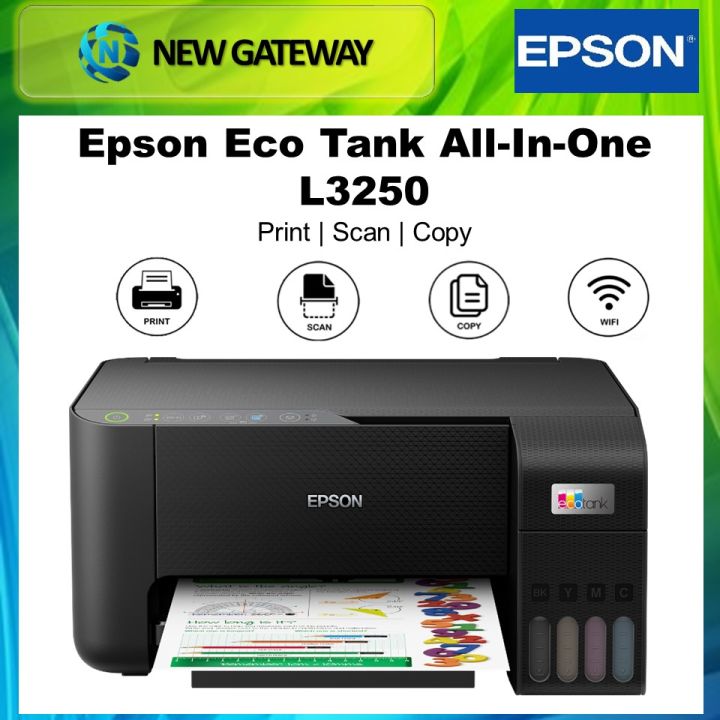 Epson L3250 EcoTank All in One Wireless Ink Tank Printer - ORIGINAL INK ...