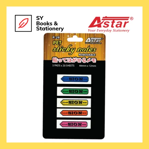 ASTAR Color Sticky Notes / Sticky Note Memo Pad Lable / Sticker ...