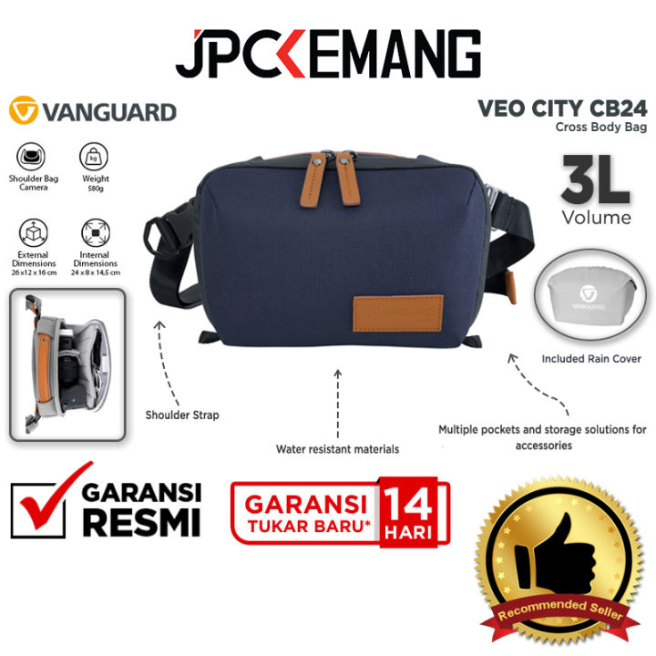 Vanguard Veo City CB24 Cross Body Camera Bag Veo City CB 24 JPC KEMANG GARANSI RESMI | Lazada ...